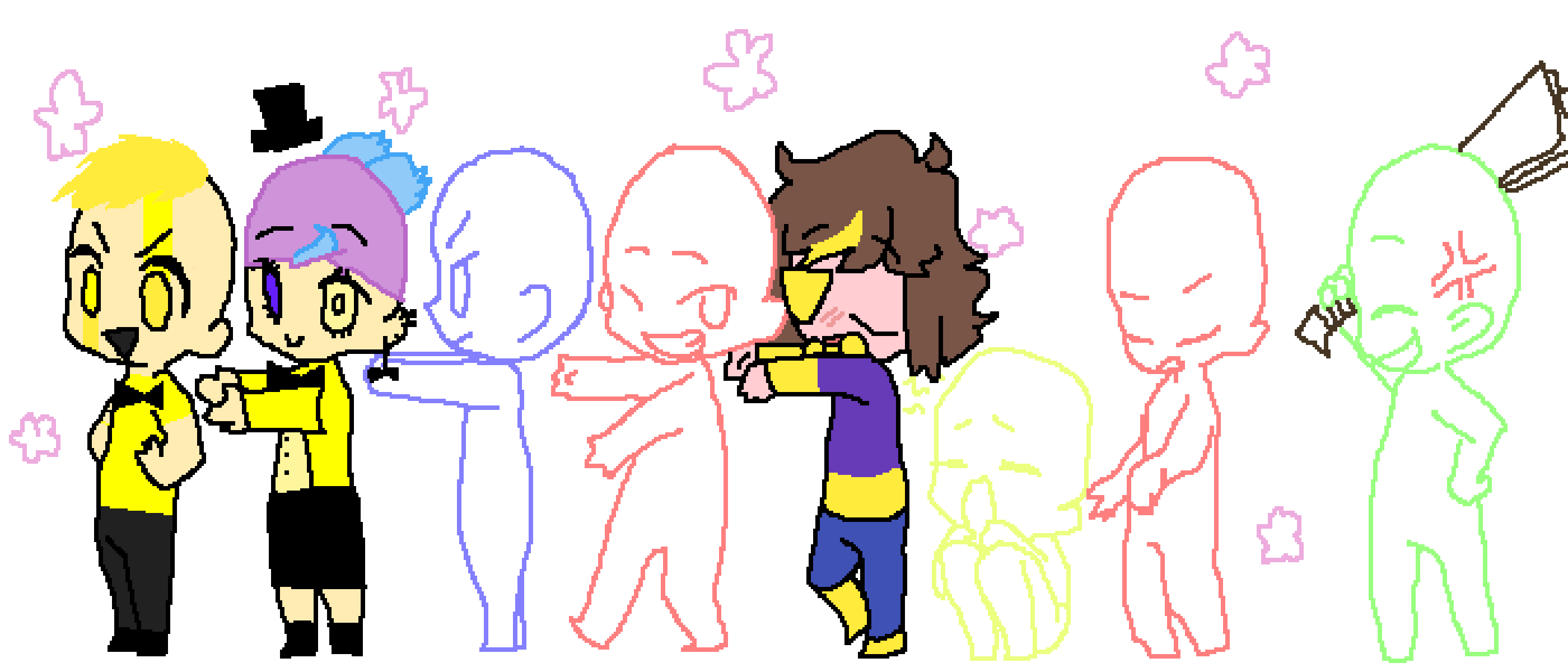 Editing Bill ocs - Free online pixel art drawing tool - Pixilart