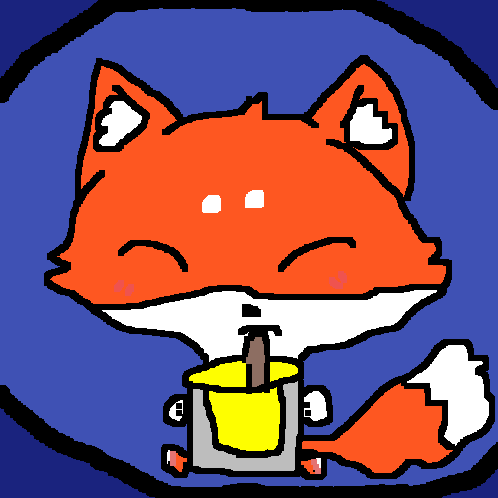 Pixilart - Fox sipping lemonade by AJohn4