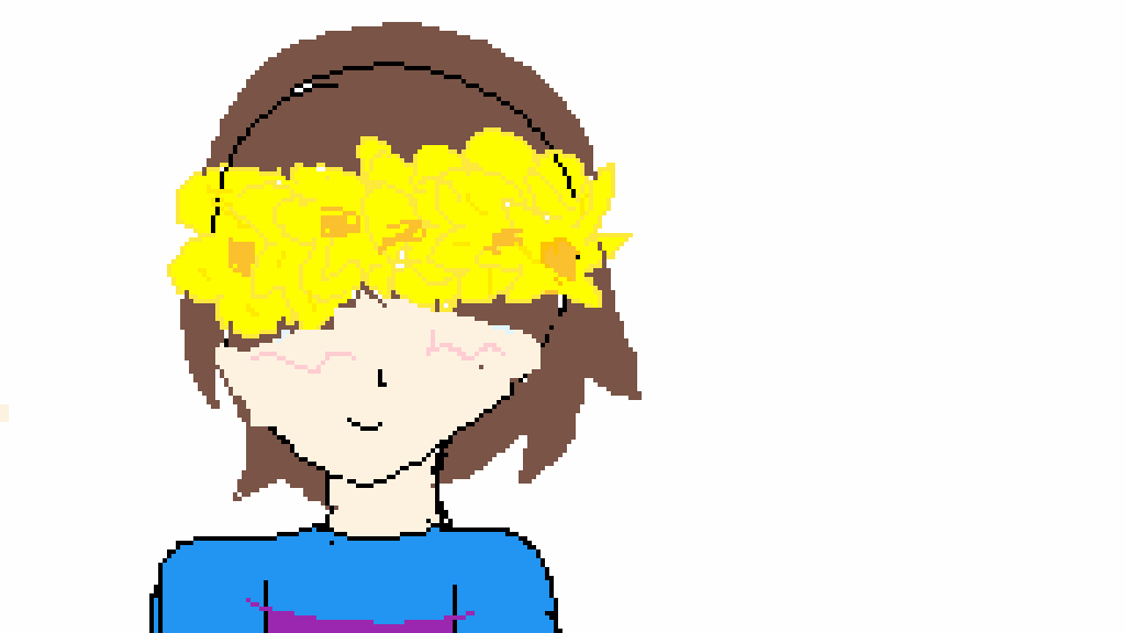 Pixilart - FLOWERFELL frisk dying by BellaDraws64