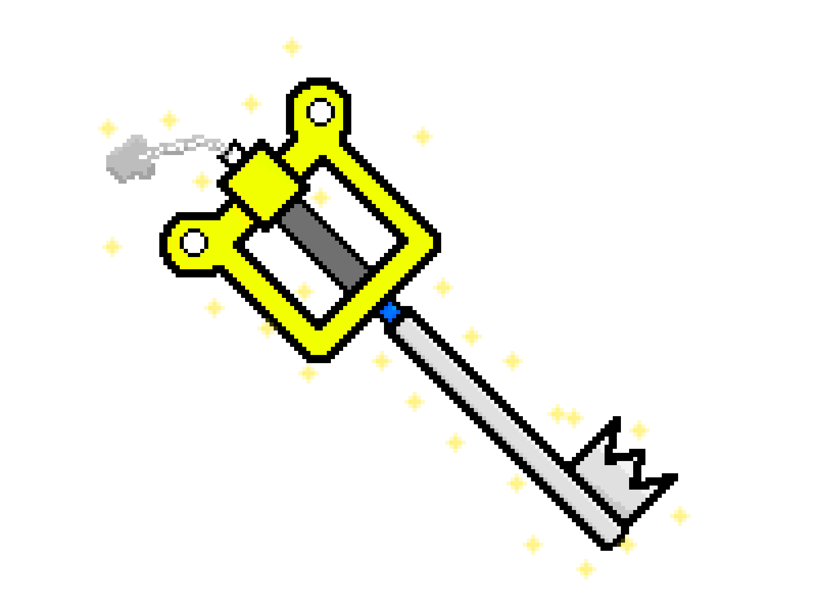 Pixilart - Kingdom Key Revamped by PatrichuEB