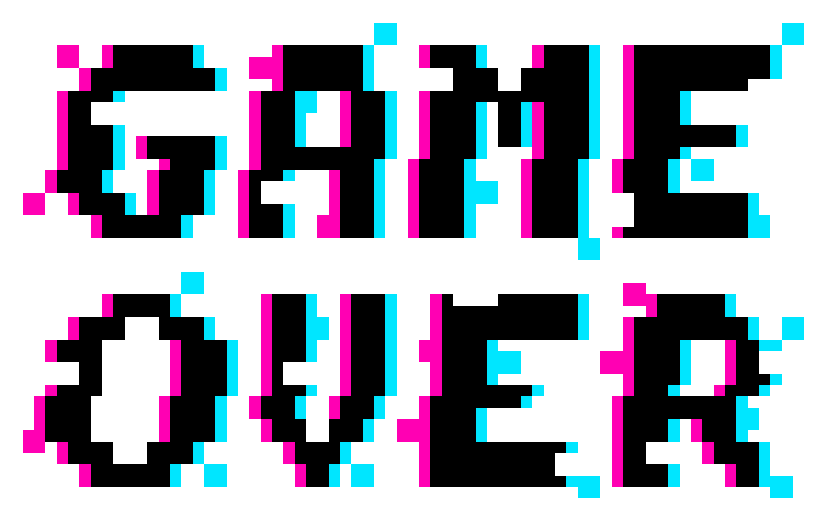 Pixilart - Game Over by Pan-Hope