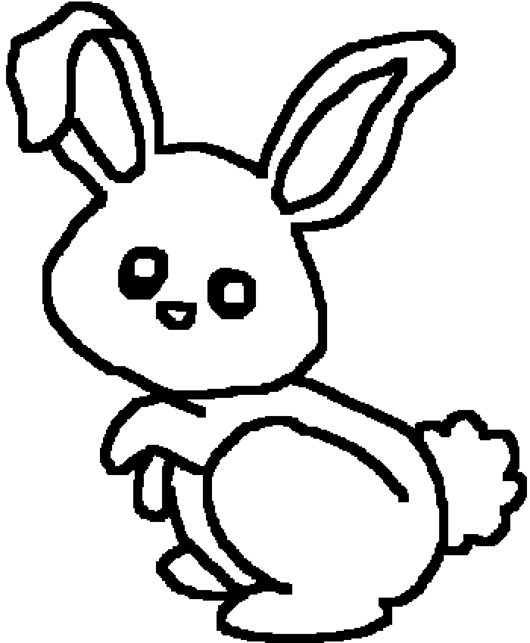 Pixilart - Cute Bunny Base by DoodleBOMB