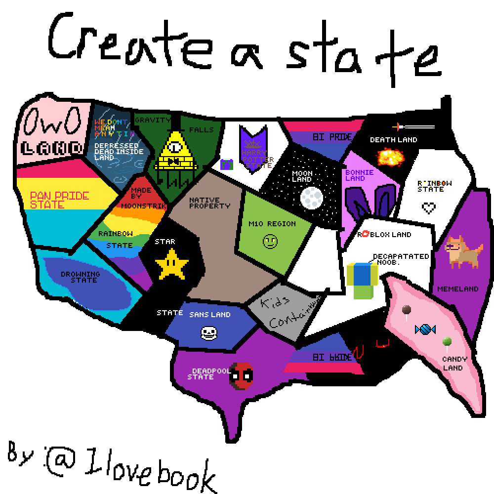 Pixilart - made new state by fooxpandcat