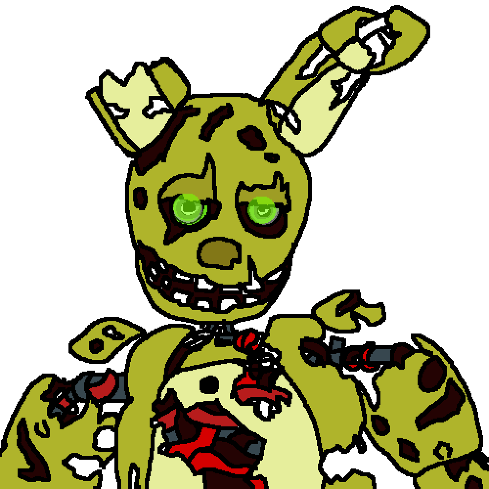 Pixilart - Springtrap by AmongUsPro