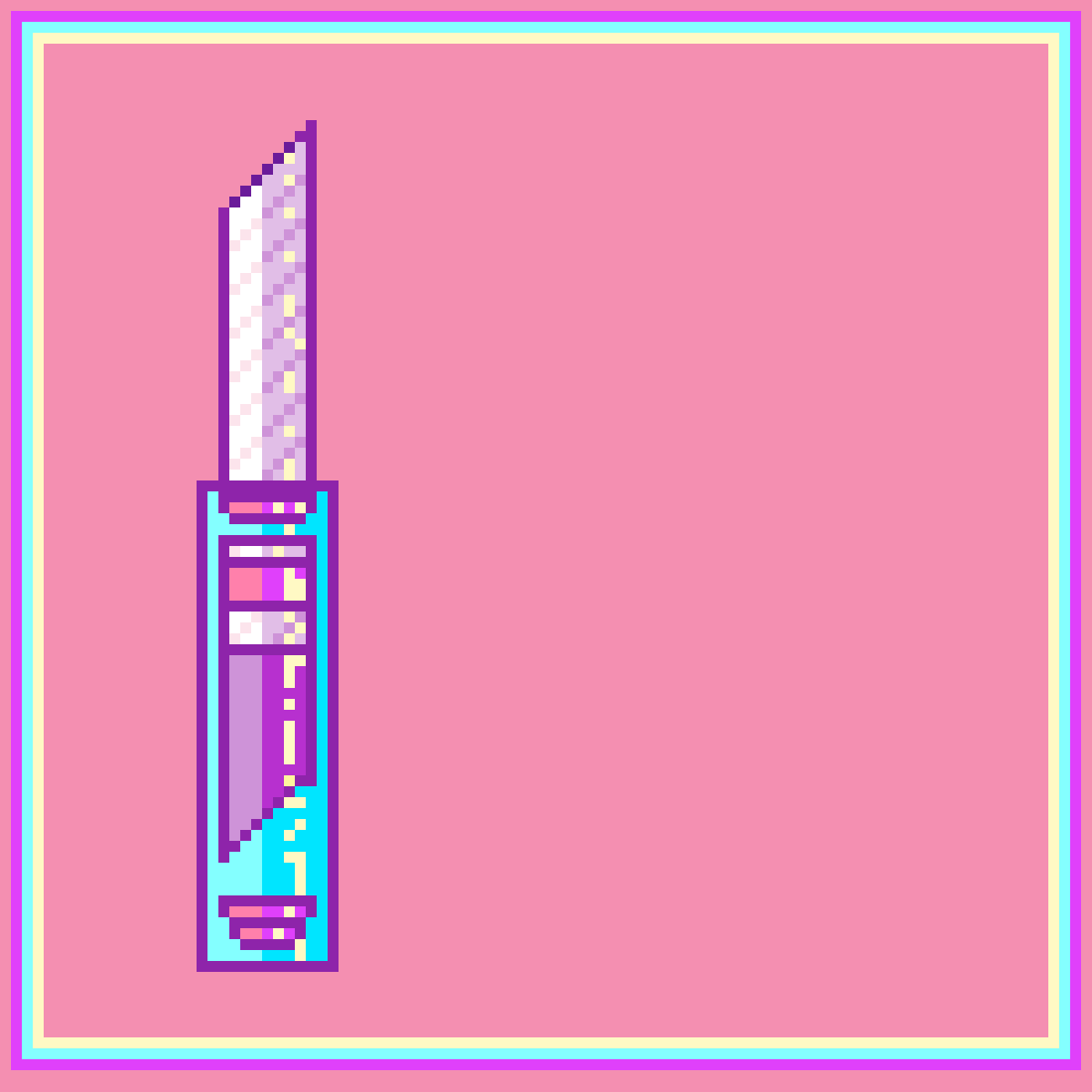Pixilart - Neon Box Cutter WIP by Peacenlove4all