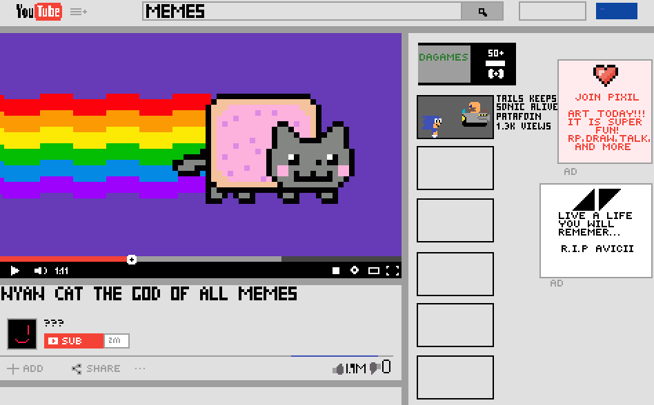 Editing Tails keeps Sonic alive. - Free online pixel art drawing tool ...