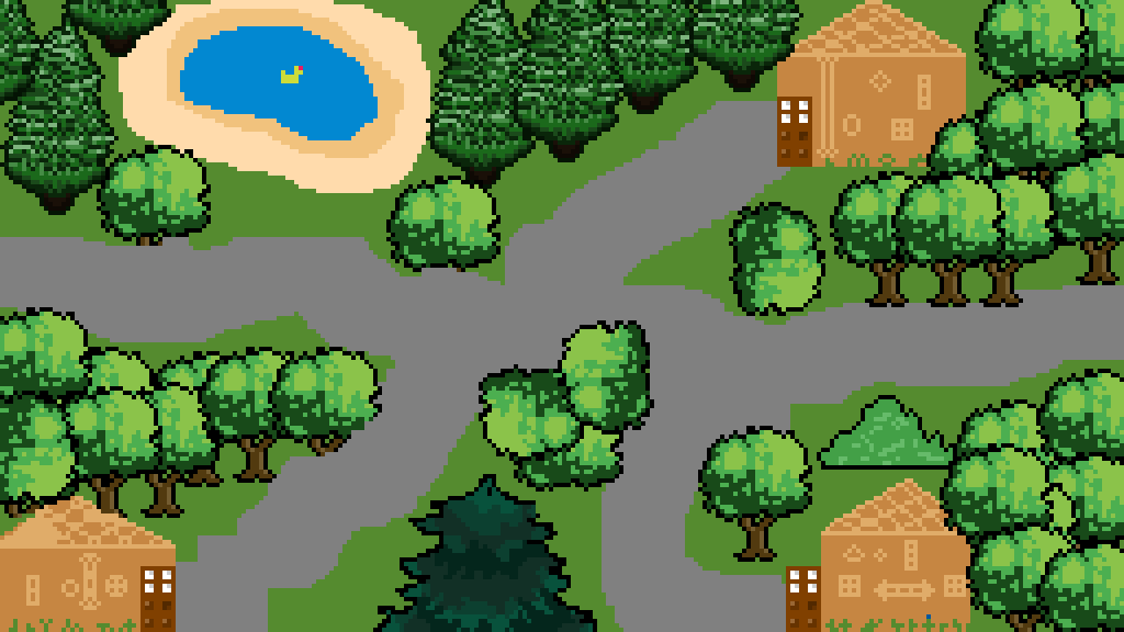 Pixilart - small town in my game by Benwilkins3