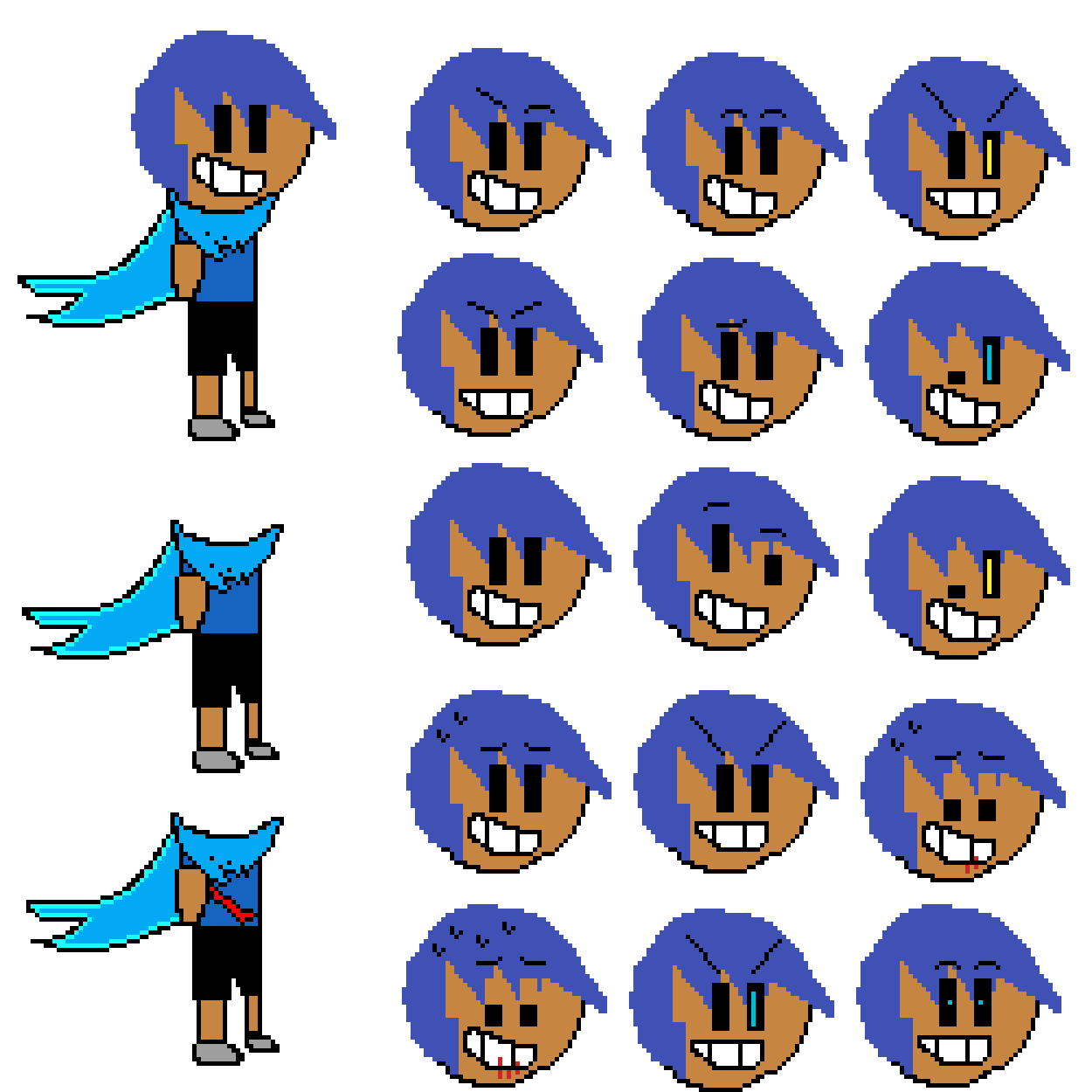 Pixilart - Sky sprite sheet by BlueFl0wey