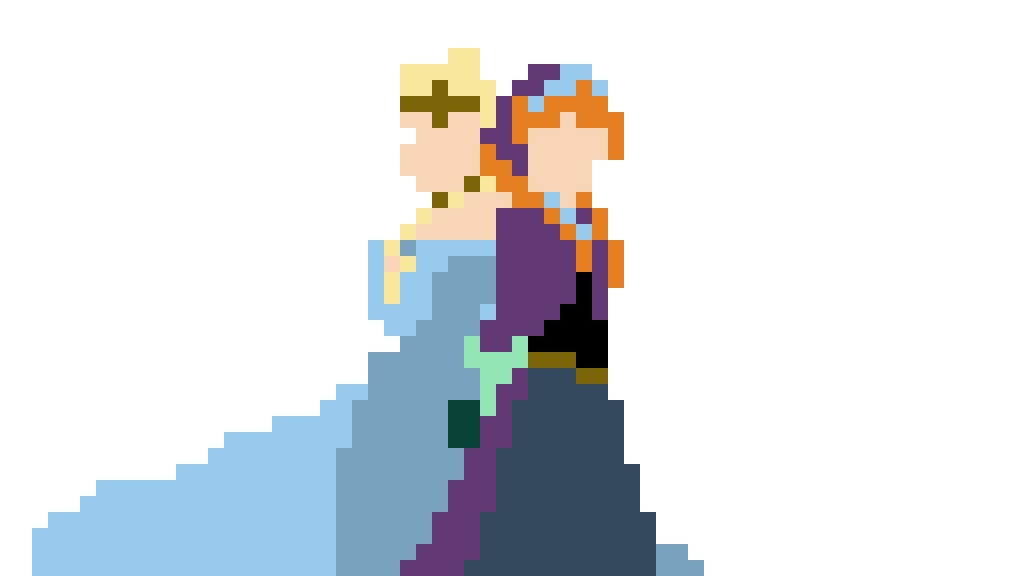 Pixilart - Elsa And Anna by PixalGirl101