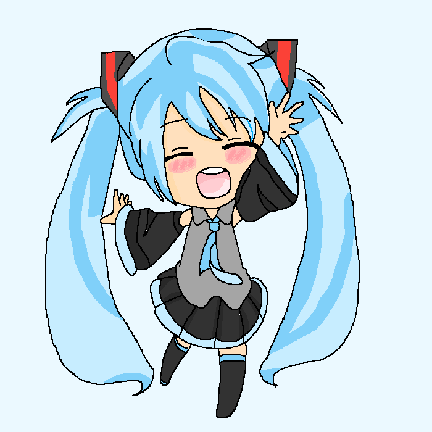 Pixilart - Miku by kittenxpurple