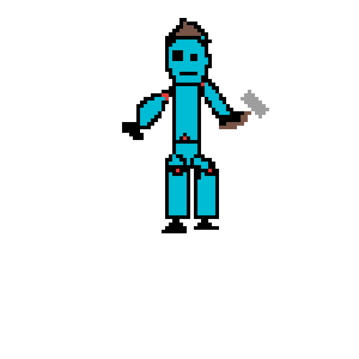 Pixilart - my stick bot by creeper-boy