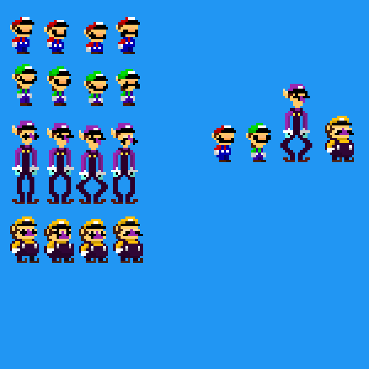 Pixilart - Mario and crew by The-Mario-Guy