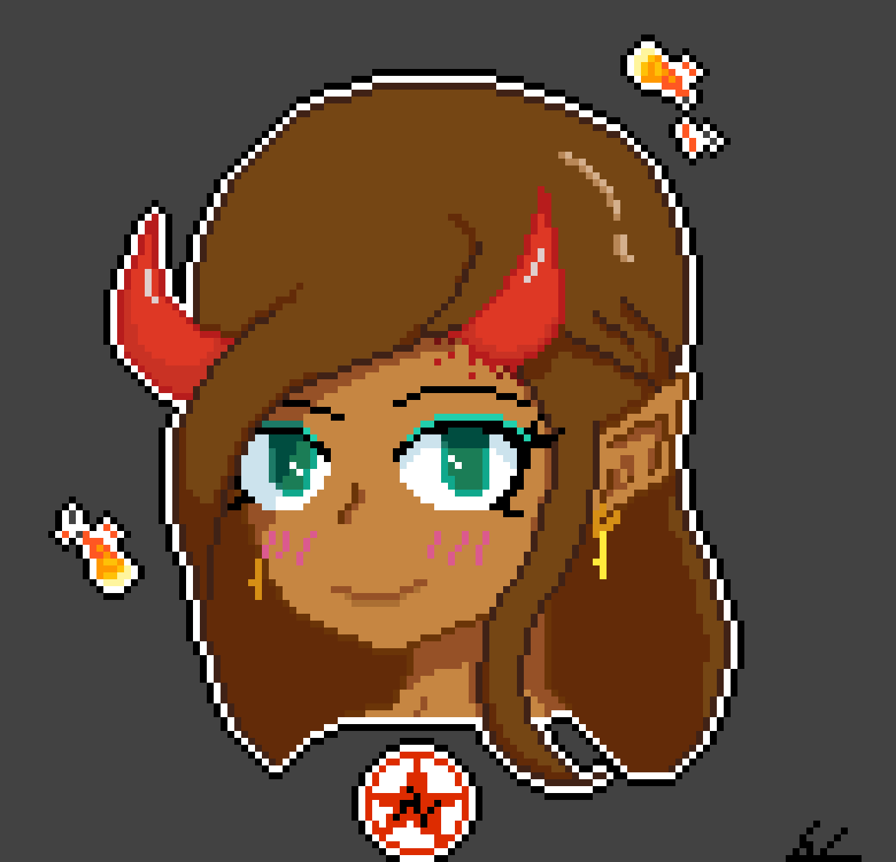 Pixilart - Demon Girl by blissblazed01