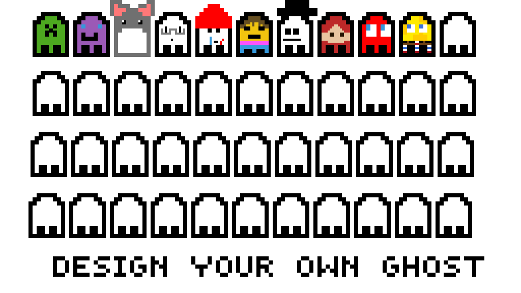 Pixilart - Pac Man Ghost Collab by doodleman