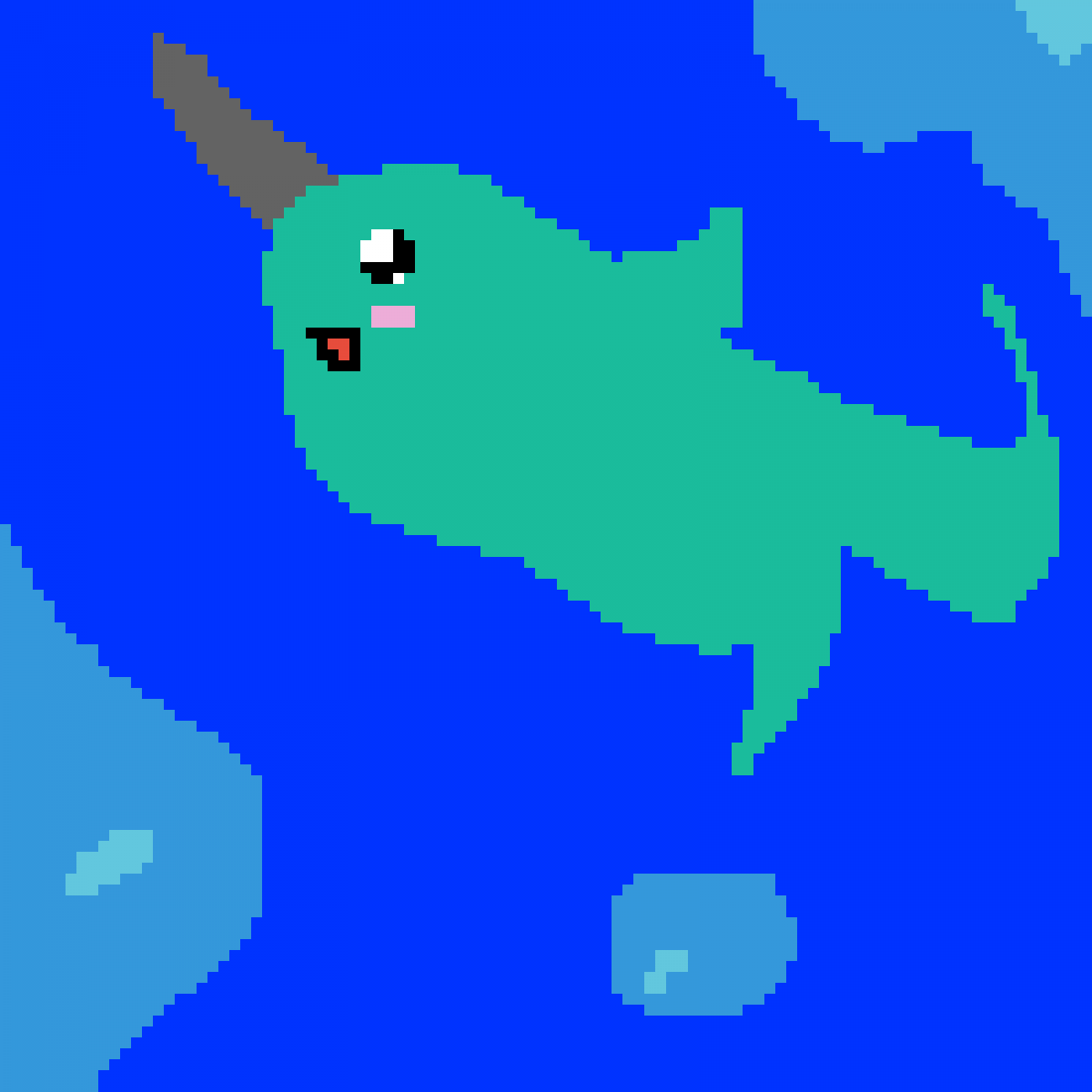 Pixilart - Nerwhal by FluffyPenguin