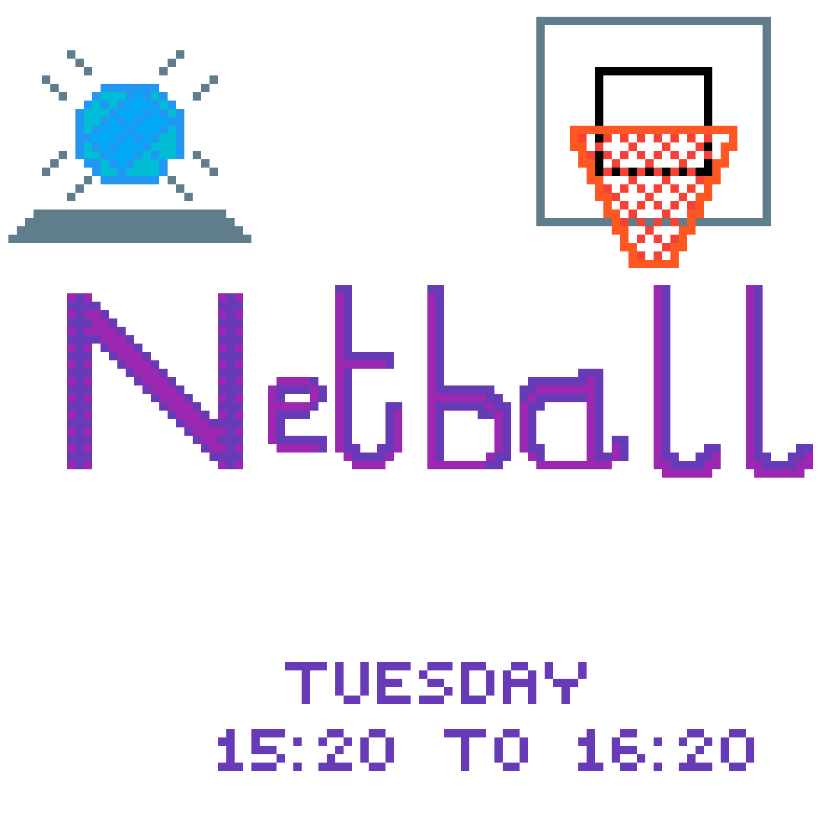 Pixilart - perwin netball pixel art by Anonymous