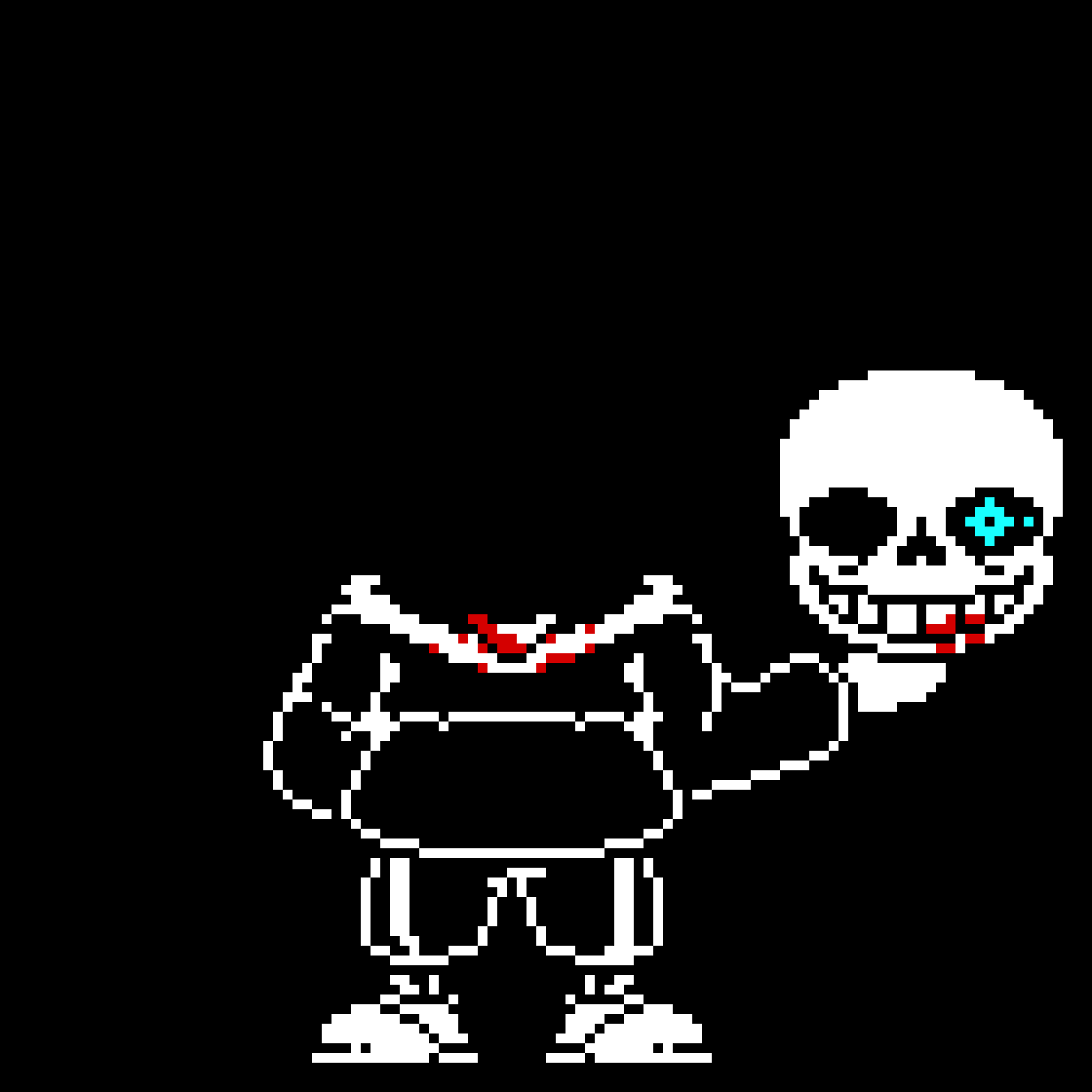 Pixilart - distrust sans phase 5 by dust-x-JOSIAH