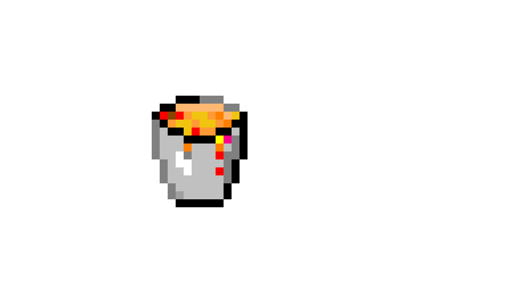 Pixilart - Minecraft Lava Bucket by ShadowTheTwilig