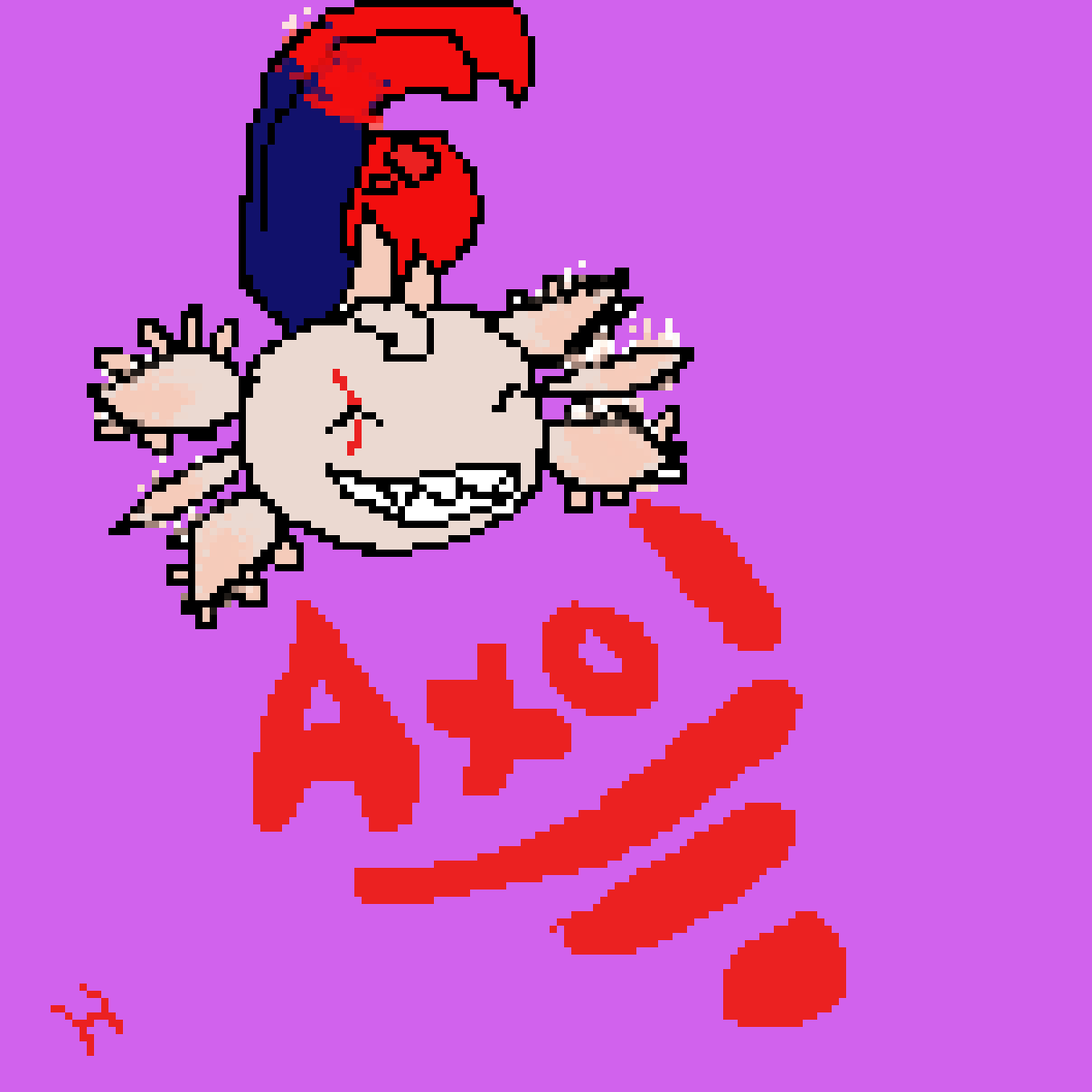 Pixilart - Axol Fanart SMG4 by DarknessBeat