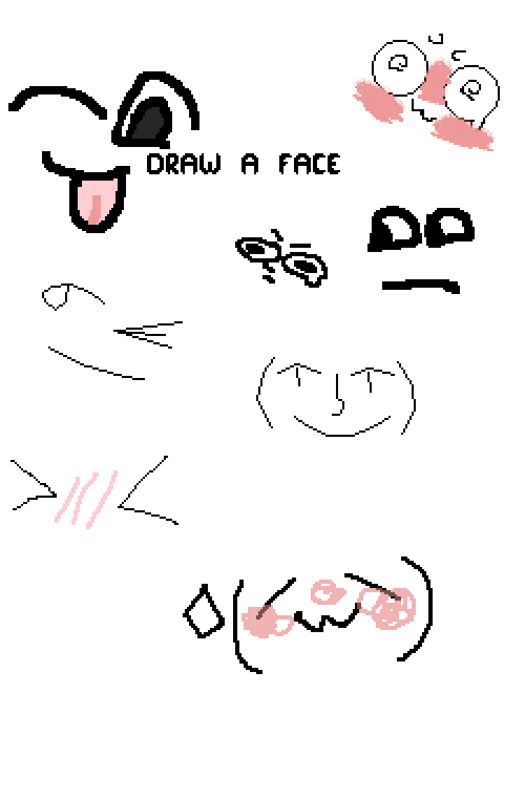 Editing Draw a face - Free online pixel art drawing tool - Pixilart