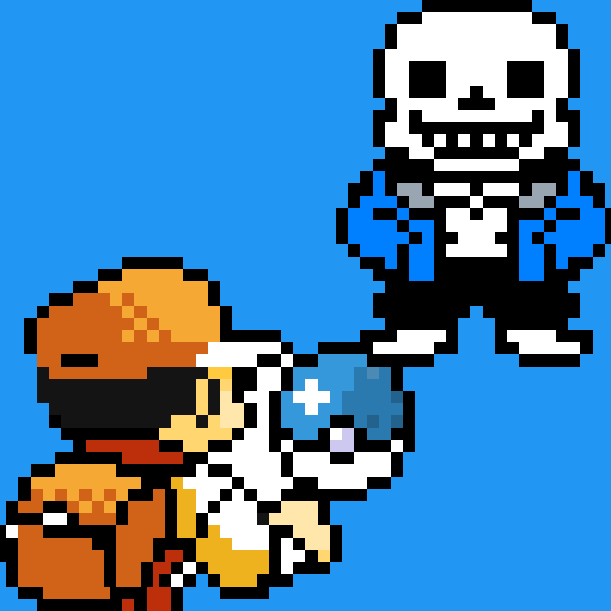Editing ash in undertale - Free online pixel art drawing tool - Pixilart