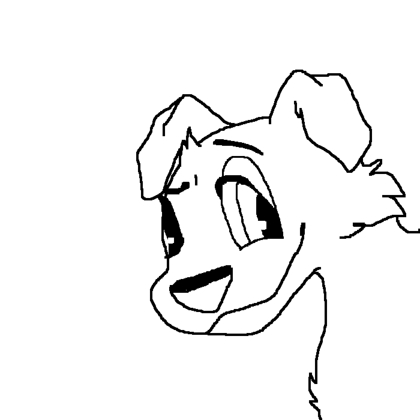 Pixilart - Dog base by Pikpokpikle2