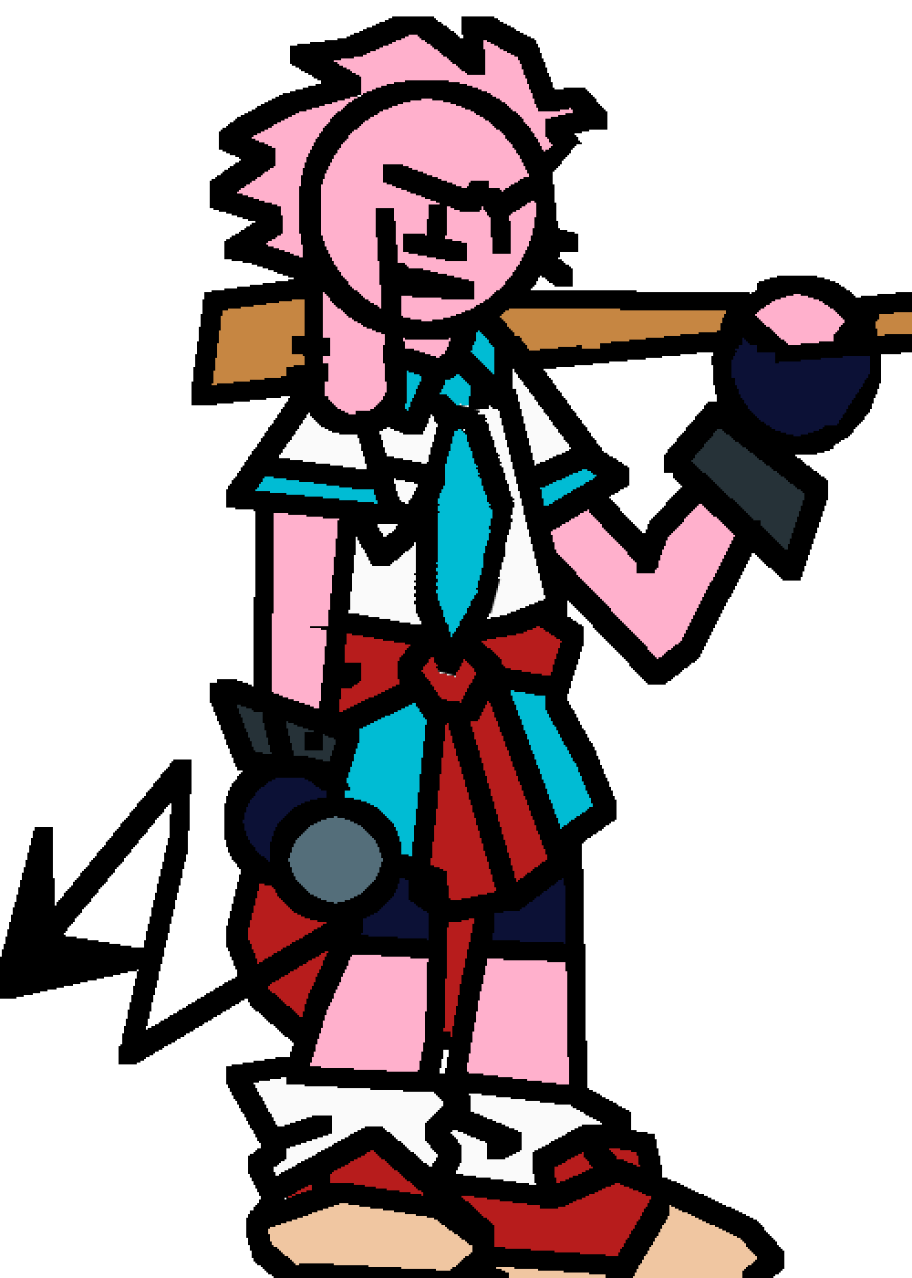 Pixilart - Lucian fnf But bad by MrN3GATIVE