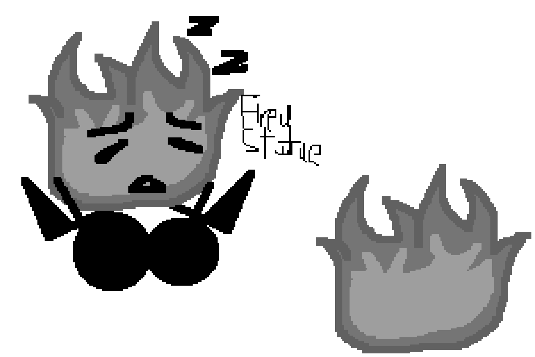 Pixilart - Firey Statue Assets by AiAkihiro