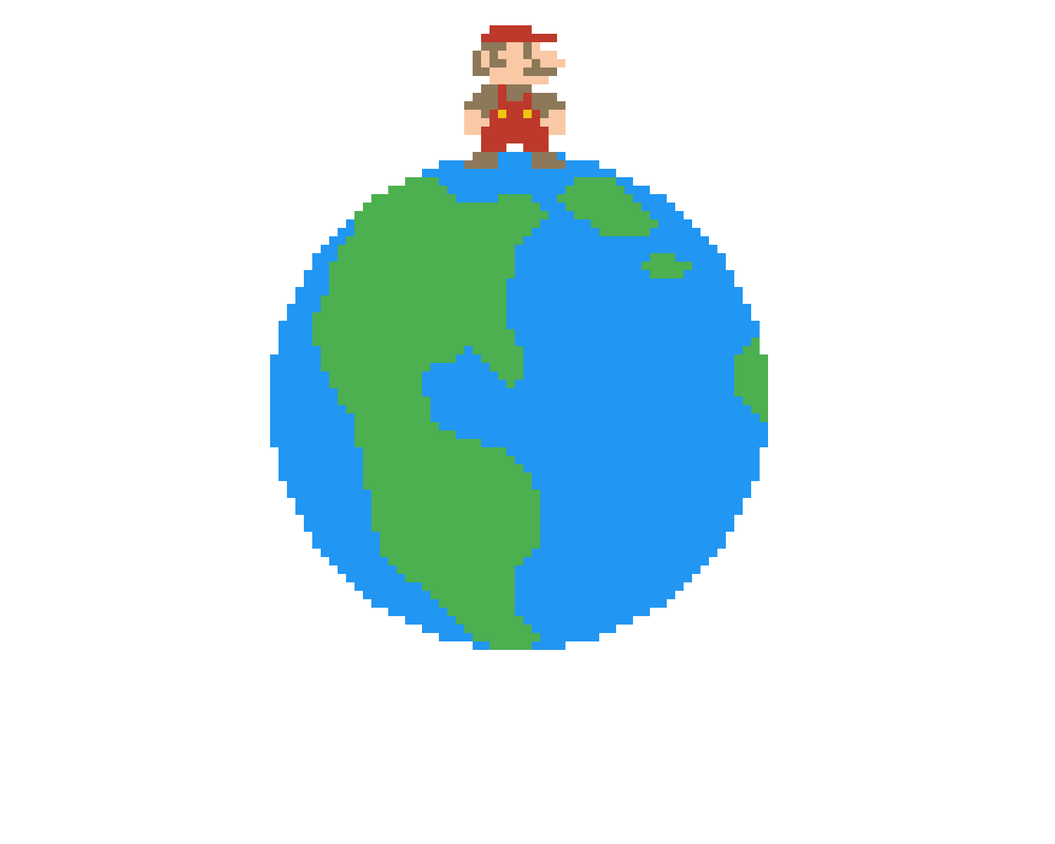 Pixilart - Super Mario On Earth by RyanGamingYT