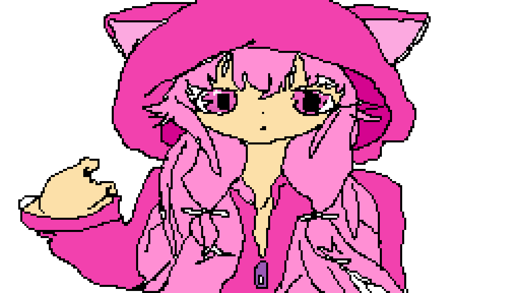 Editing Anime Cat Girl - Free online pixel art drawing tool - Pixilart