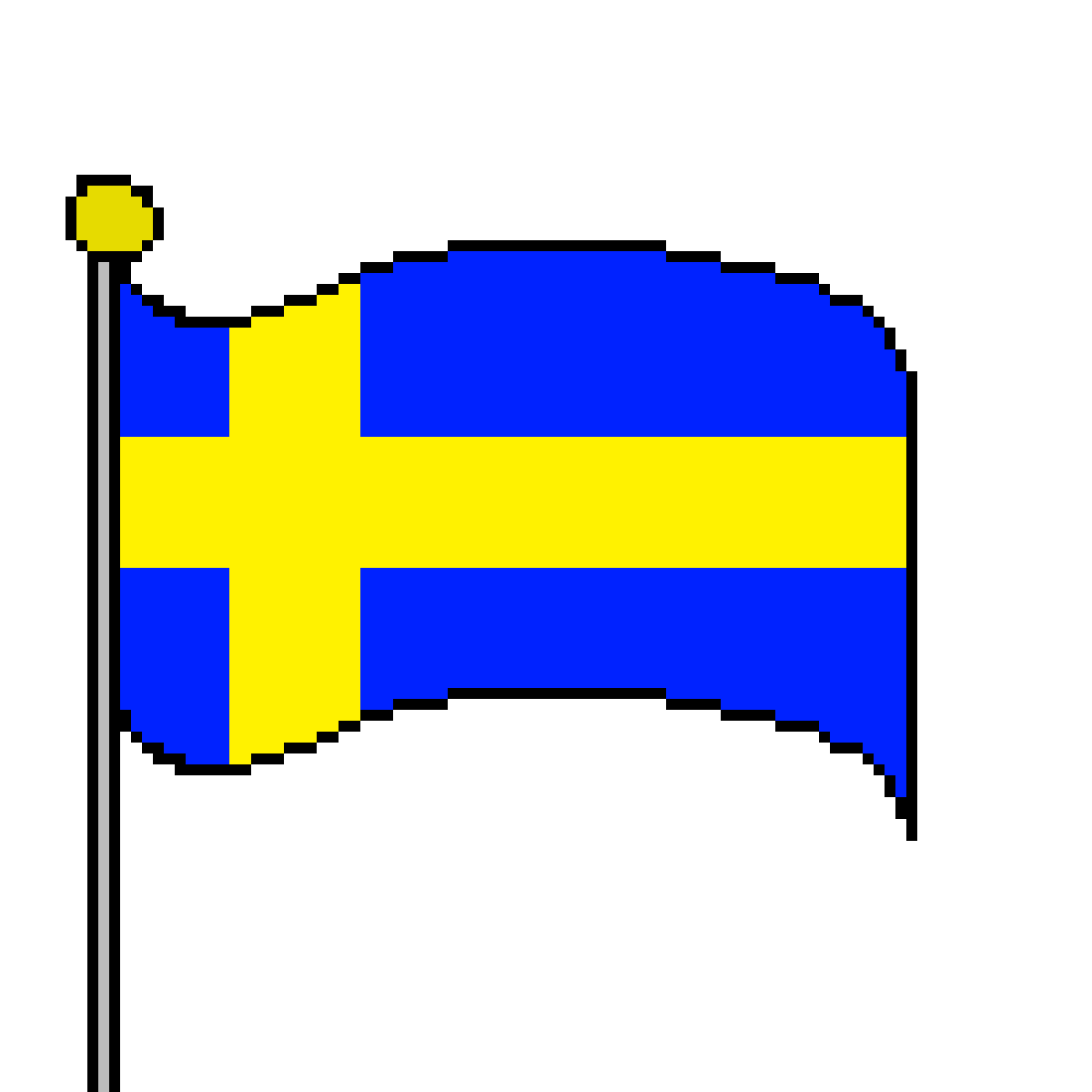 Editing Swedish Flag - Free online pixel art drawing tool - Pixilart