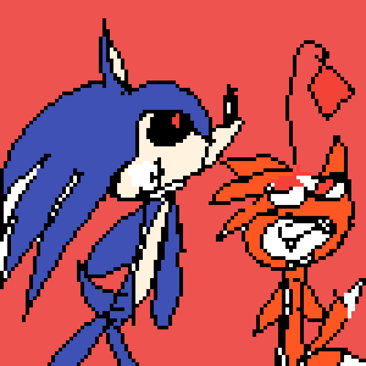 Edición Sonic and tails - Herramienta gratuita de dibujo en línea de ...