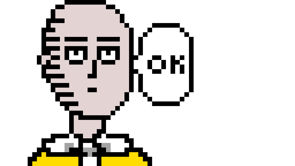 Pixilart - One Punch Man by RoyalSapphire