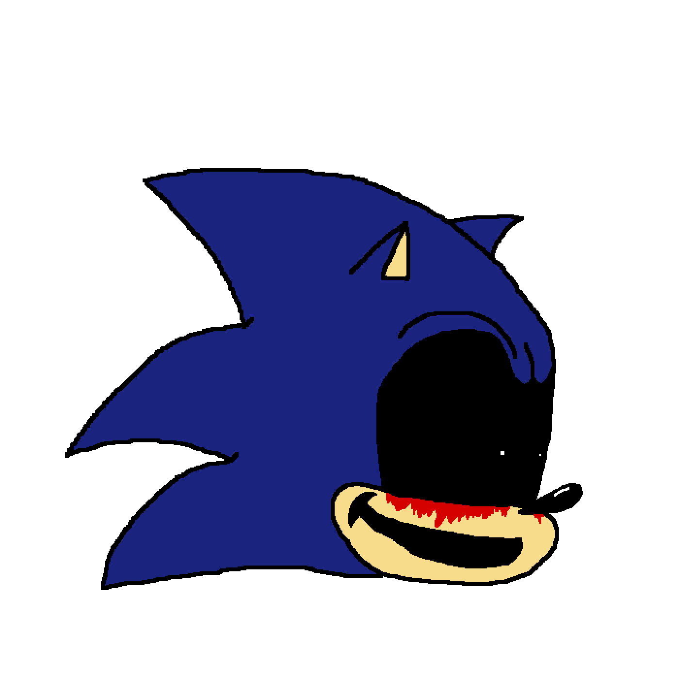 Pixilart - Sonic exe s head by ThatOneKidhere