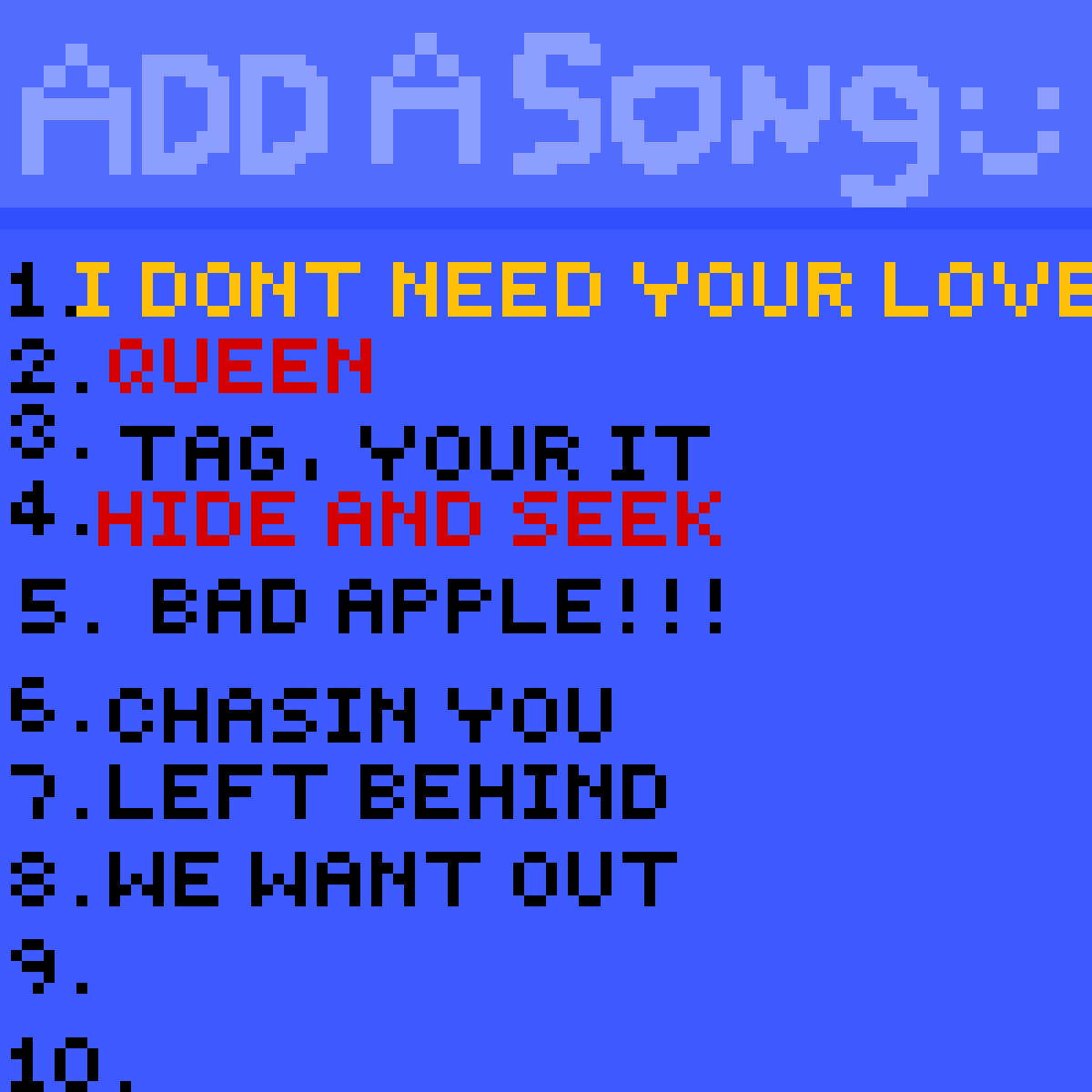 Editing add a song - Free online pixel art drawing tool - Pixilart