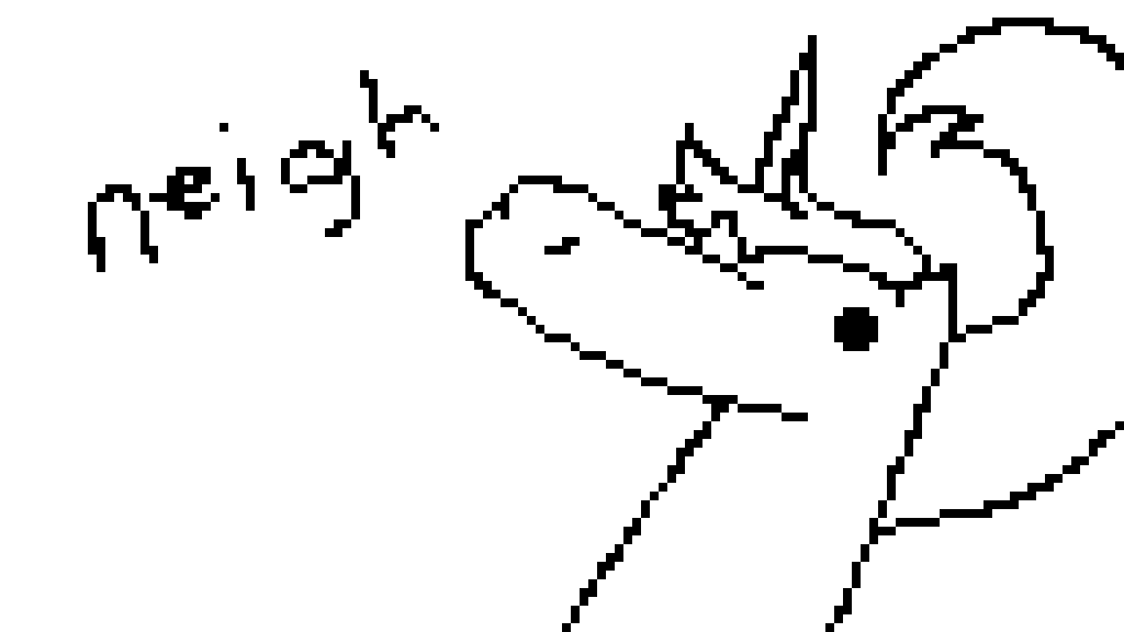 Pixilart - neigh by Pastel-Unicorn