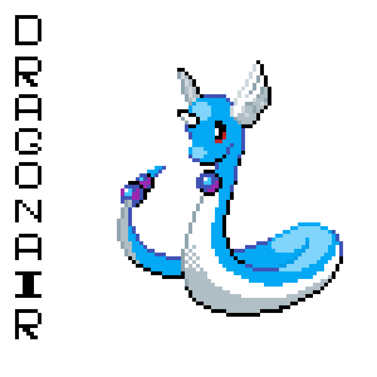 Dragonair Pixel Art
