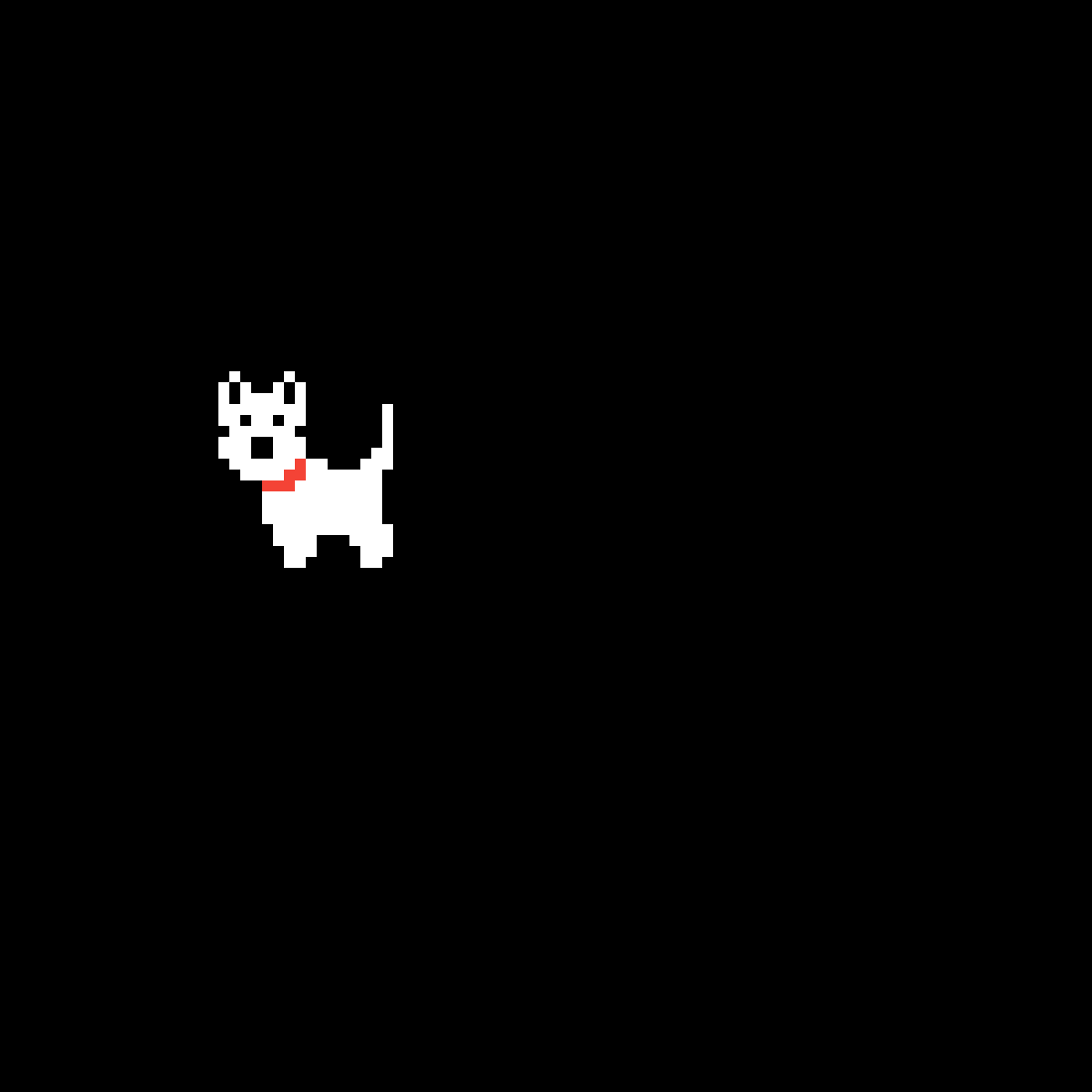 Pixilart - White Doggo by PokeBrolic