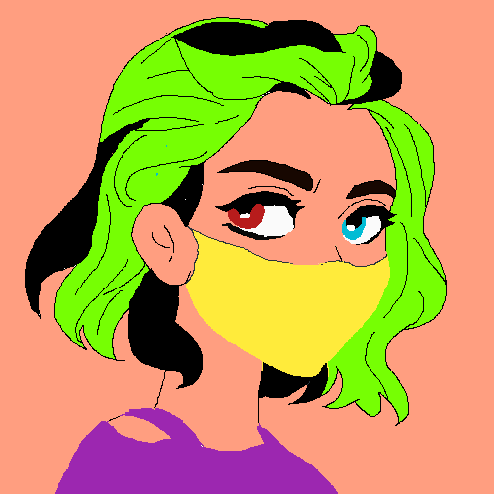 Pixilart - masked girl by Yummy-donut-UwU