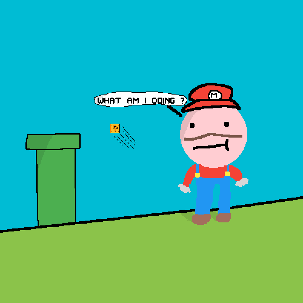 Pixilart - mario i flipping out by minishap233