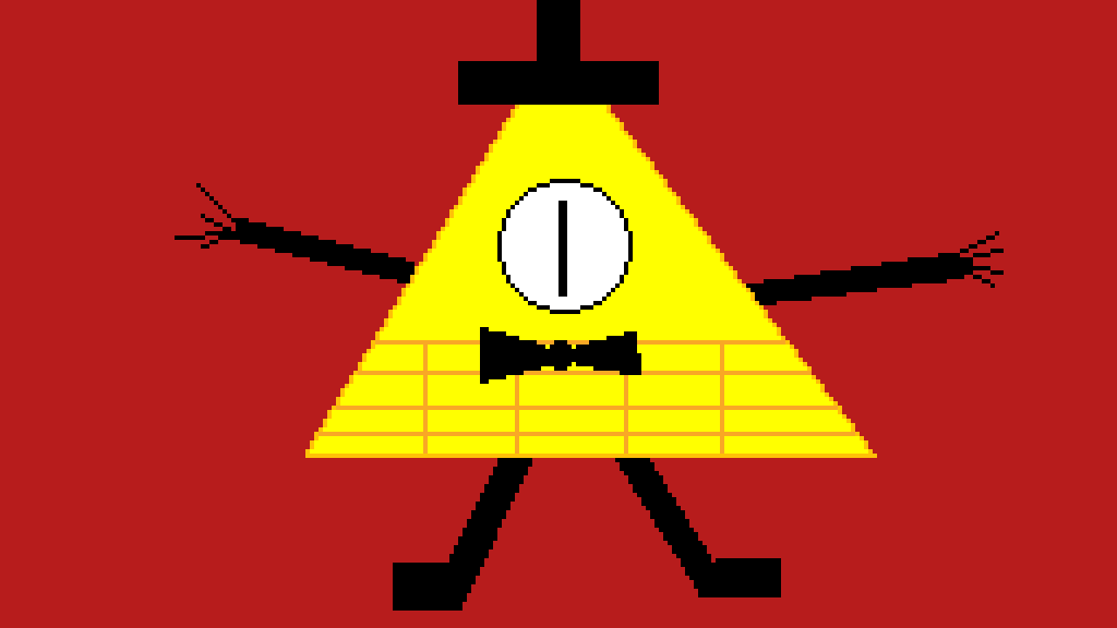 Pixilart - Bill Cipher by Aubergines