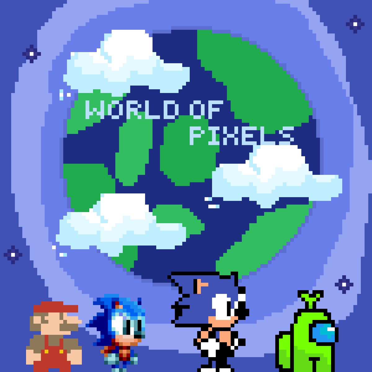 Pixilart - world of pixels logo by world-of-pixels