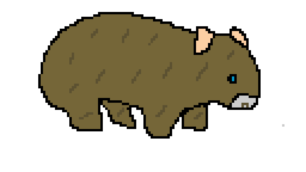 Editing wombat\ - Free online pixel art drawing tool - Pixilart
