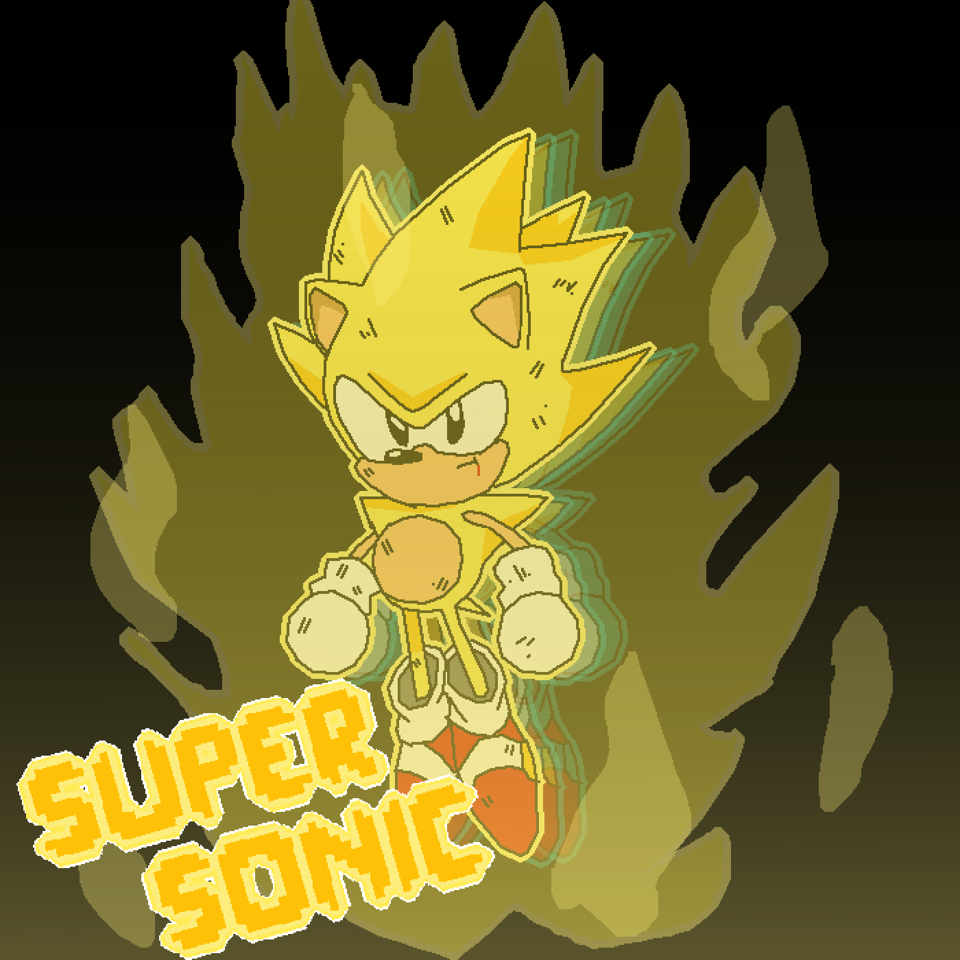 Pixilart - Super Sonic by Neonic-Star