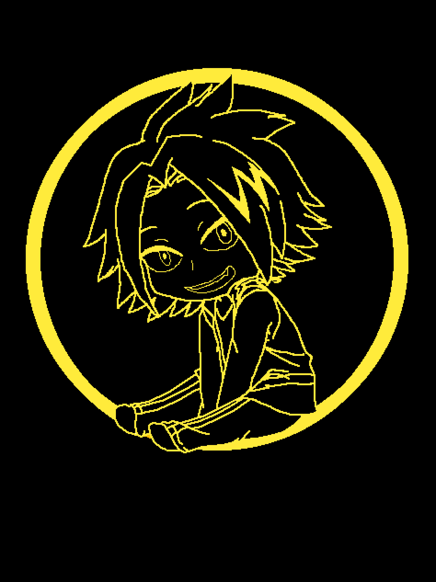 Pixilart - neon denki by Shelly123