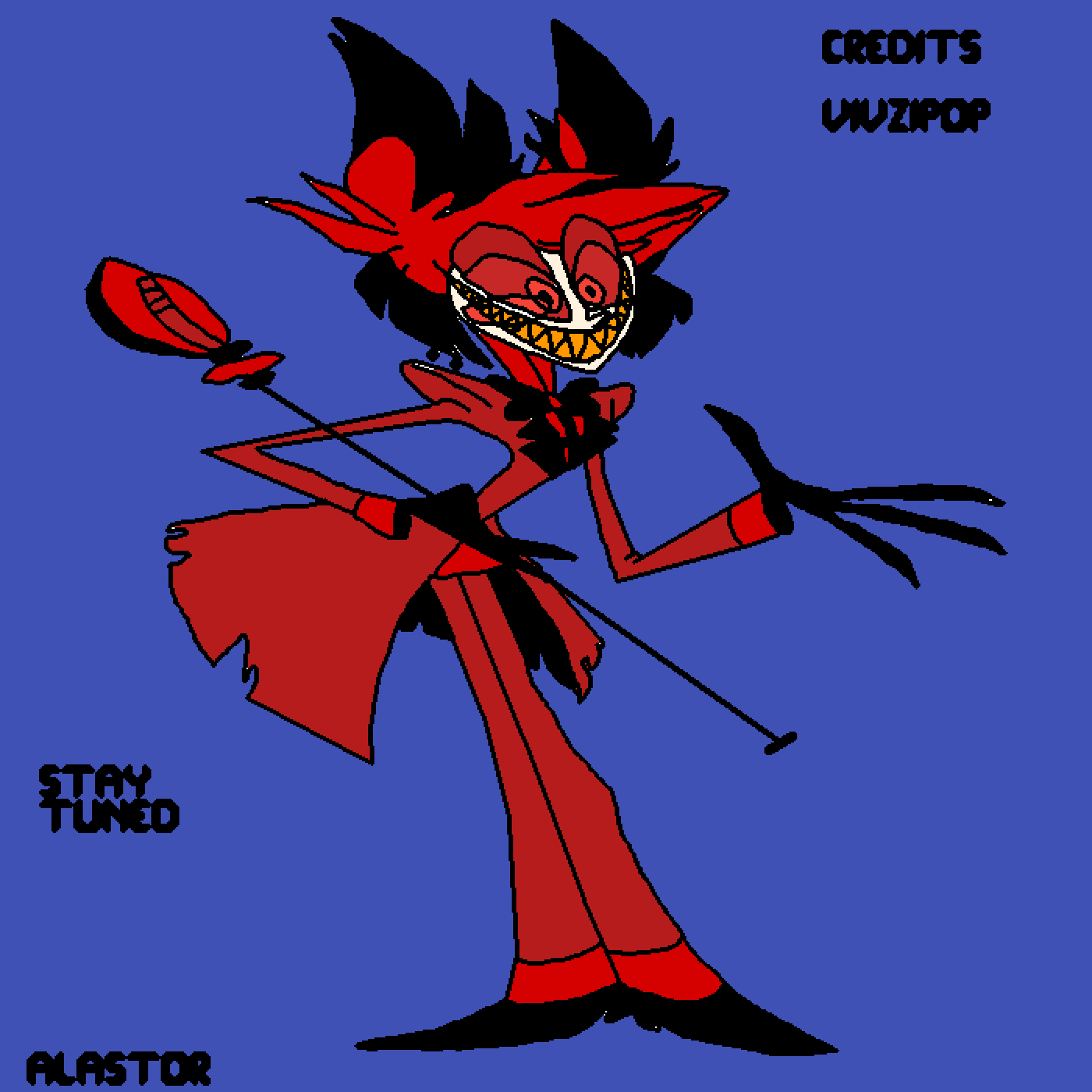 Editing Alastor the radio demon - Free online pixel art drawing tool ...