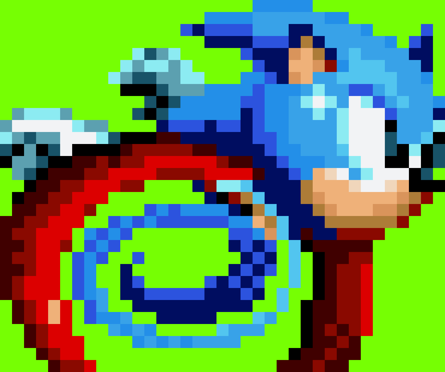 Editing sonic is running - Free online pixel art drawing tool - Pixilart