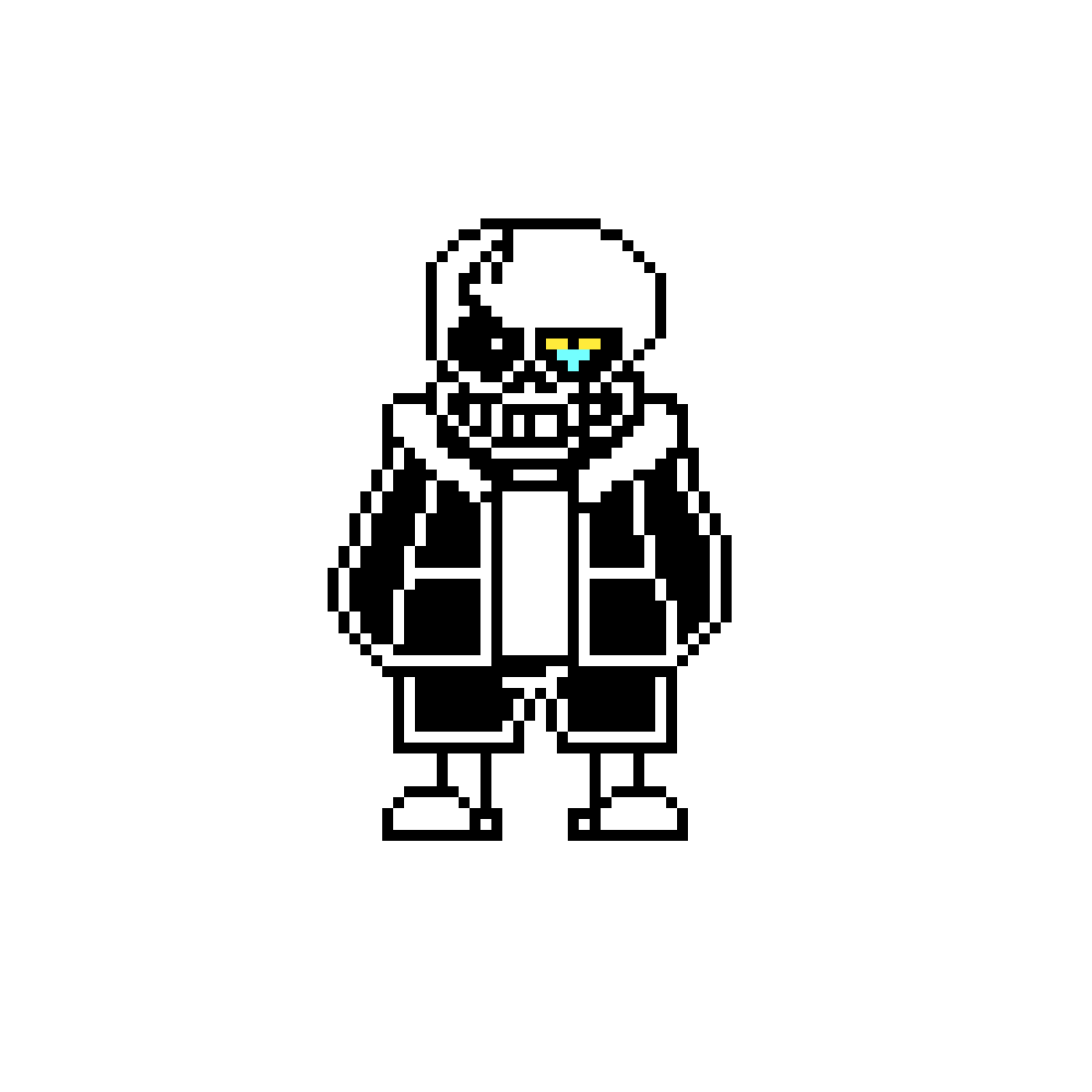 Pixilart - megalovania v2 delta sans by sans-error-fell
