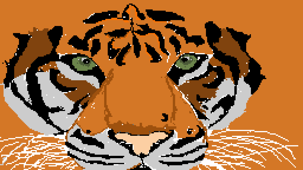 Editing Tiger - Free online pixel art drawing tool - Pixilart