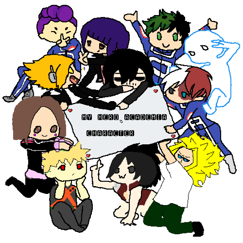 Editing Momo Yaoyorozu - Free online pixel art drawing tool - Pixilart